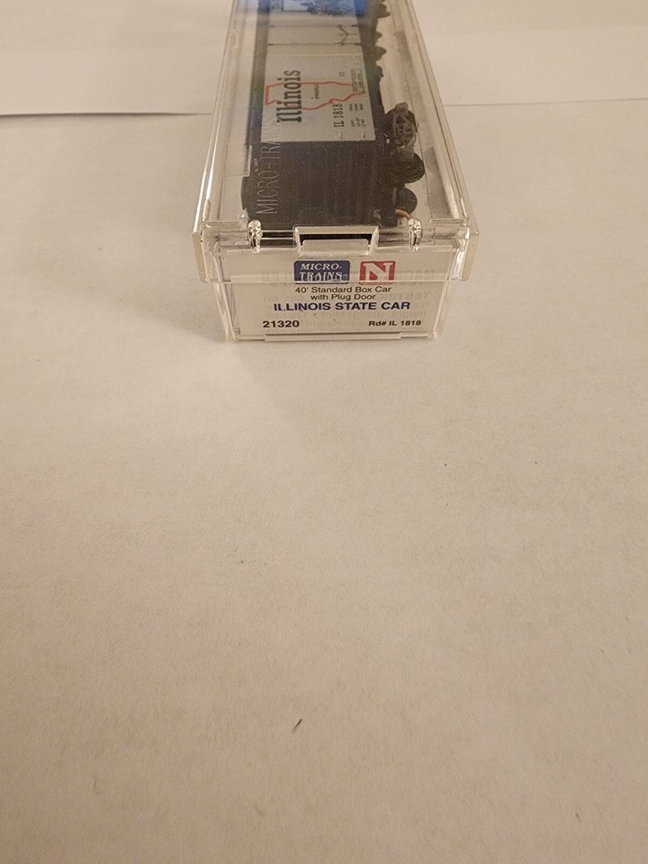 N Scale Micro-Trains MTL 21320 US State Illinois Box Car 1818 | eBay