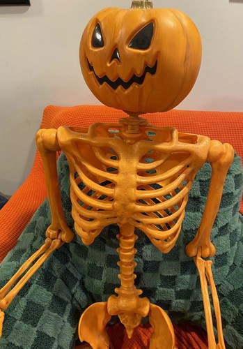 60" Posable Pumpkin Skeleton Halloween Decorative TARGET Hyde & EEK ...