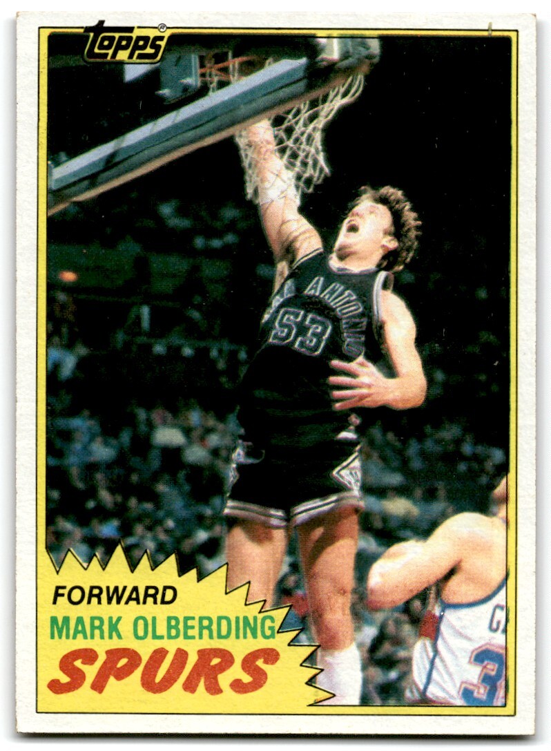 1981-82 Topps Mark Olberding San Antonio Spurs #MW104 | eBay