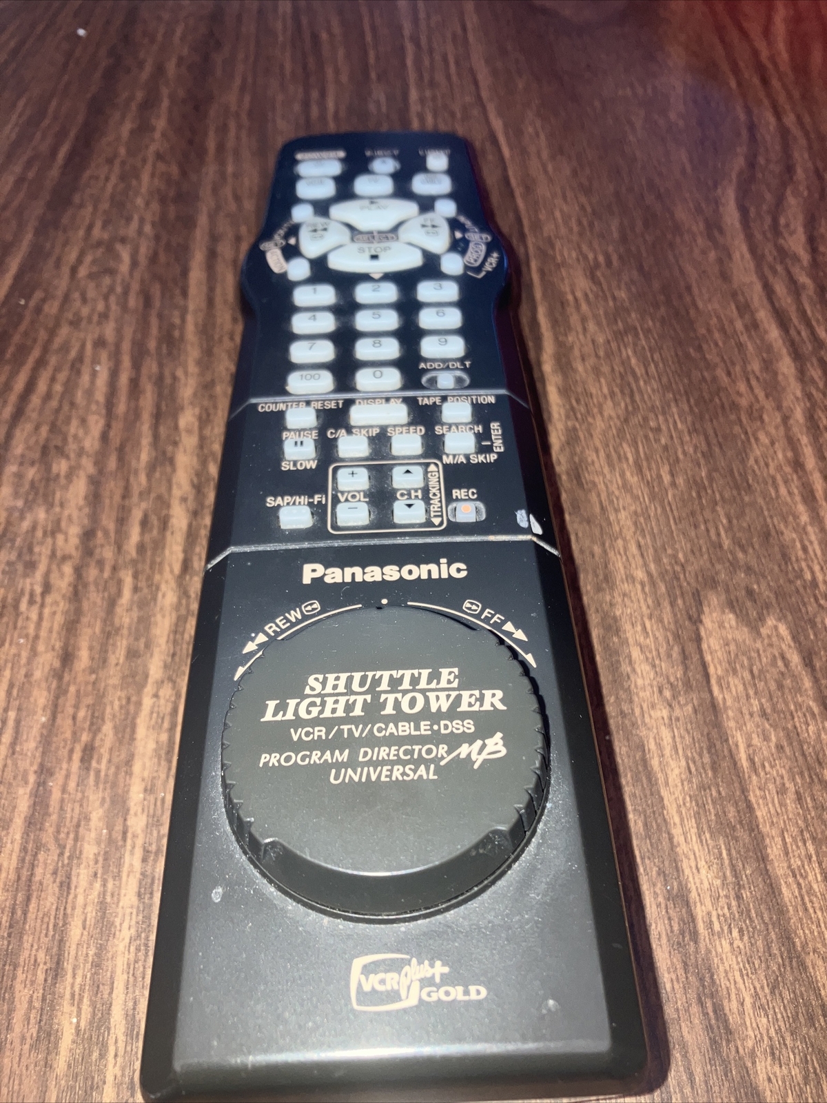 Panasonic VCR Plus Gold Remote Control Shuttle Light Tower (please read ...