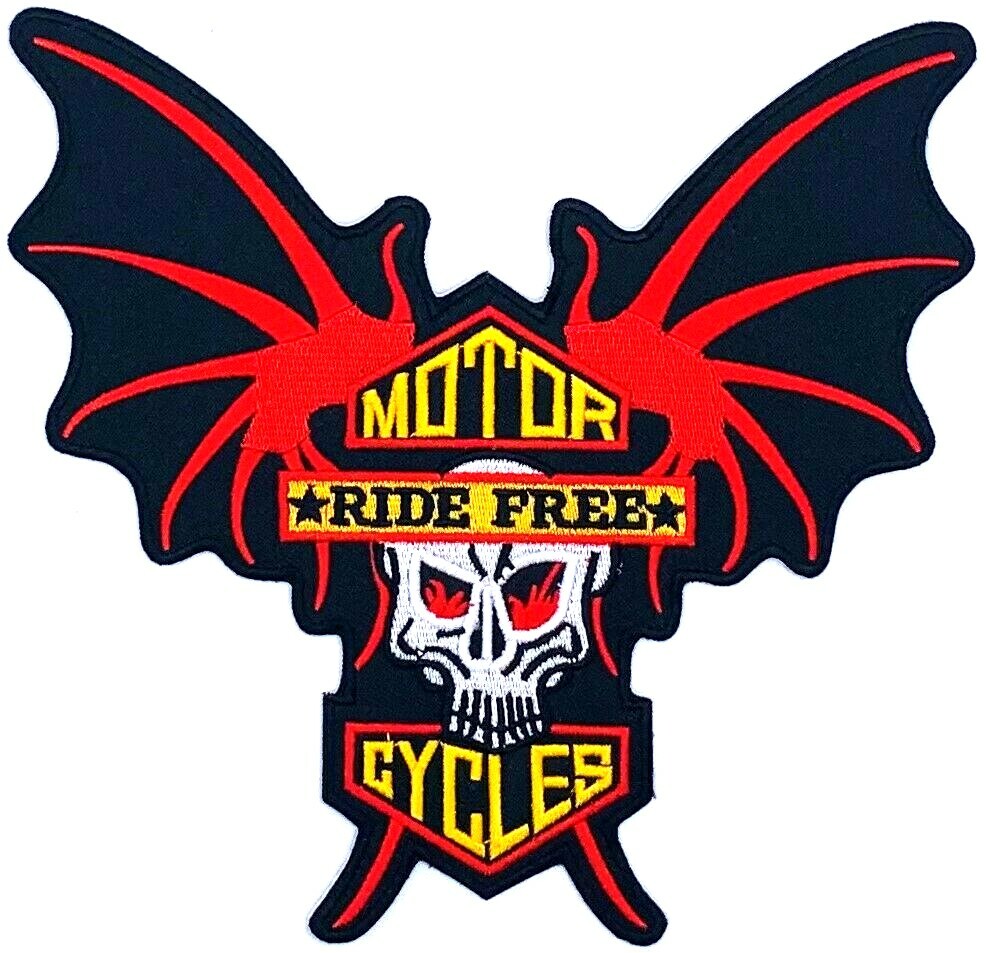 Bat Wings Biker Back Patches