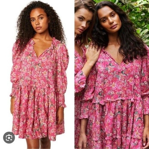 Misa Maya Mini Dress Falaise Floral Color: Pink Size S | eBay