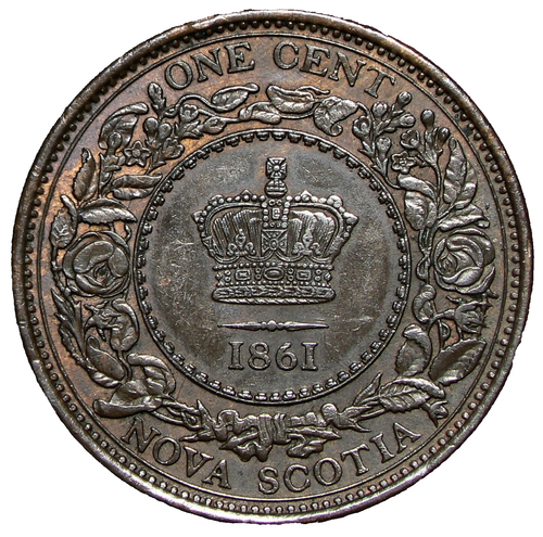 1861 Nova Scotia Cent Large Rosebud Die Clash #19299 | eBay