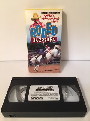RODEO BLOOPERS By GOODTIMES HOME VIDEO 1997 VHS Tape Auction Finds 702 ...