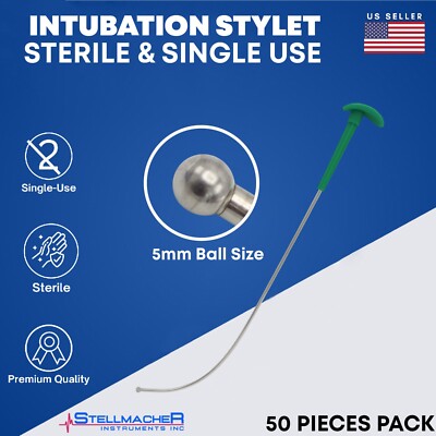 Intubation Stylet Sterile Single Use Stylets Anesthesia Instruments 50 ...