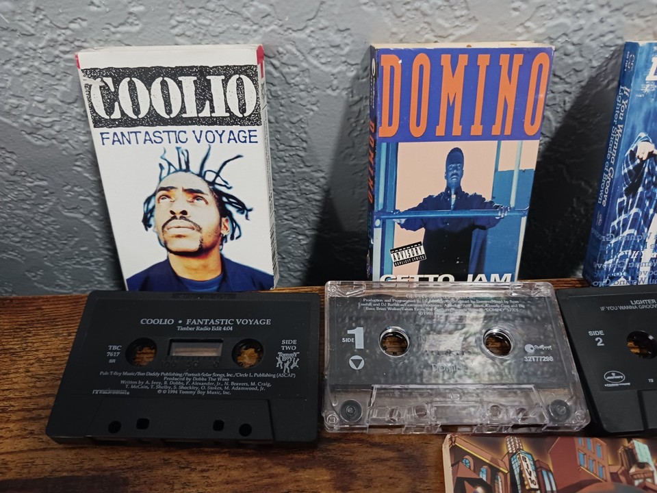 Lot of 8 90s R&B / Hip-Hop Cassette Tapes Coolio Lighter Shade of Brown ...