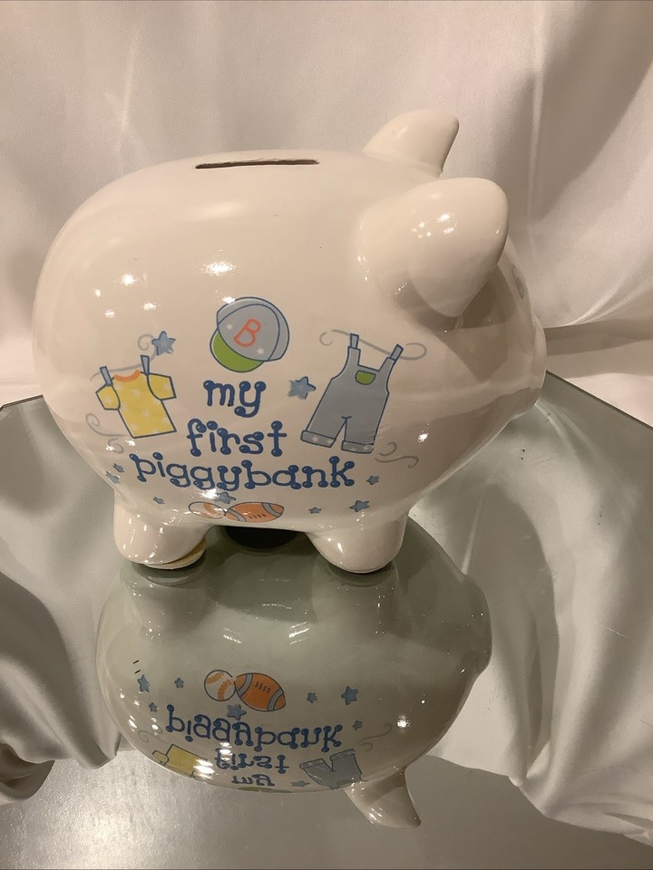 My First Piggy Bank, Baby's First Piggy Banks for Boys and Girls (Blue ...