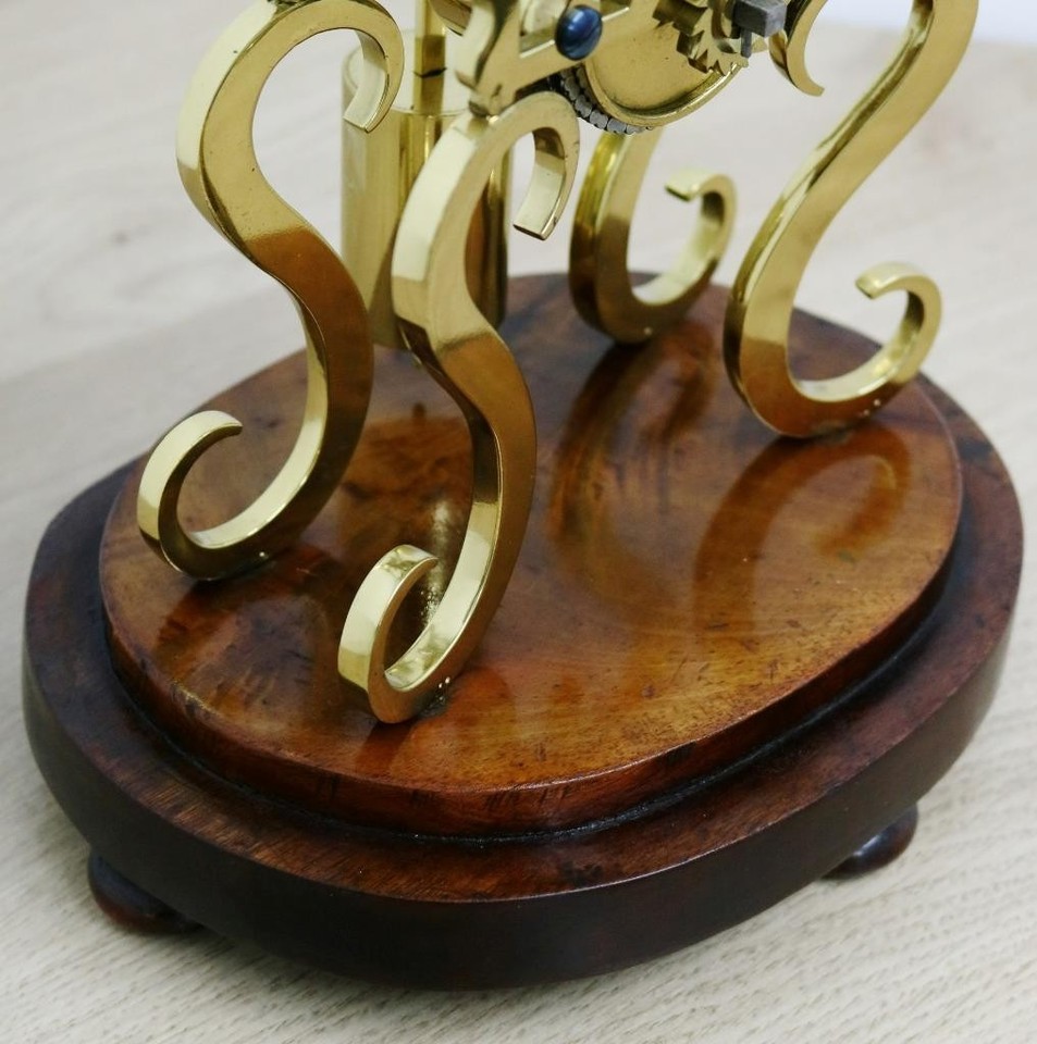 Rare Antique Sub Seconds English Single Fusee Skeleton Regulator Clock ...