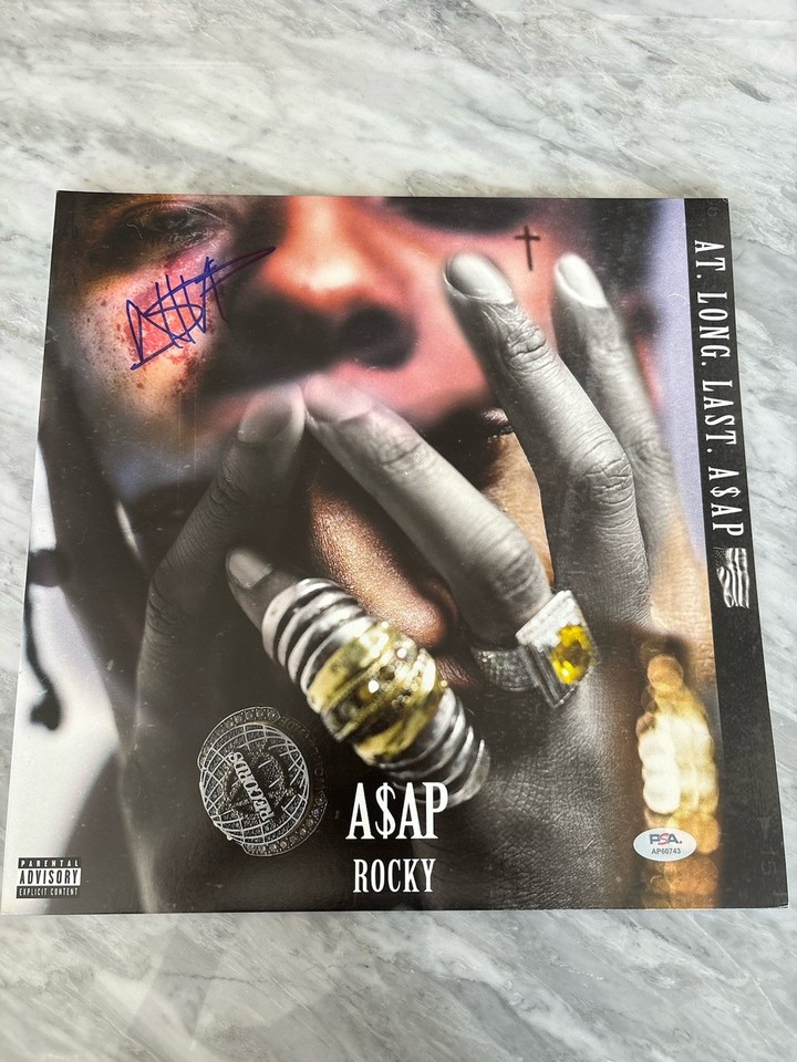 ASAP ROCKY SIGNED AUTOGRAPHED AT LONG LAST A$AP ALBUM VINYL RIHANNA ...