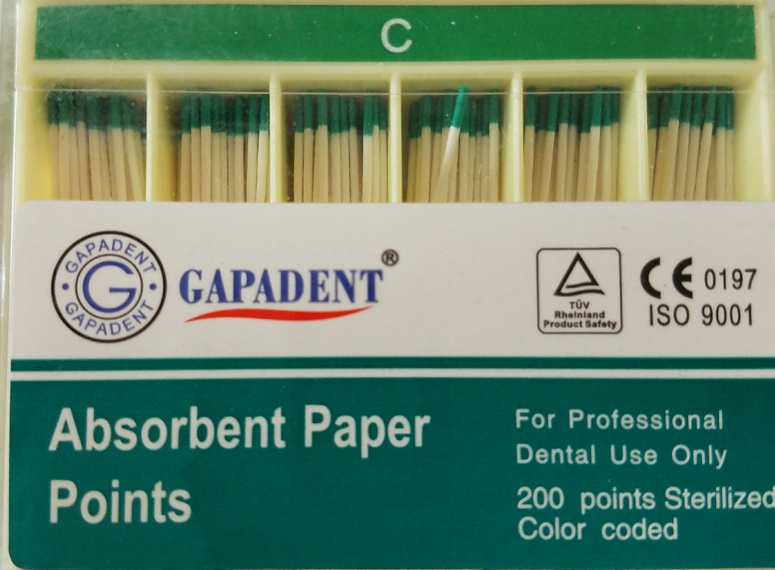 Coarse C Absorbent Paper points Dental root canal endodontics Box of ...