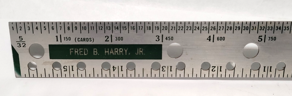 Vintage Metal Ruler Double Sided UARCO Business Forms 16" long | eBay