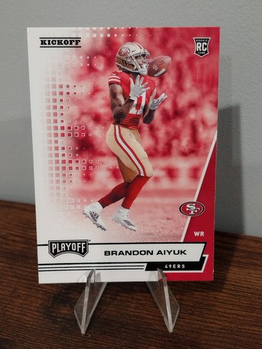 2020-21 Panini Playoff Brandon Aiyuk #217 GREEN Kickoff Rookie Card ...