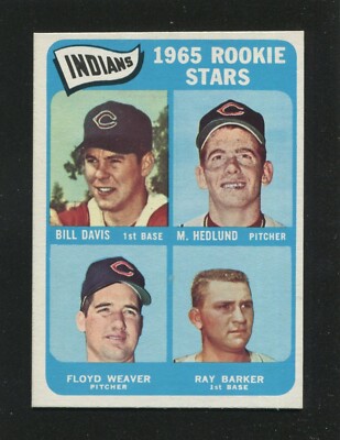 #546 INDIANS Rookies - 1965 Topps: NM+, o/c, pack fresh, good gloss ...