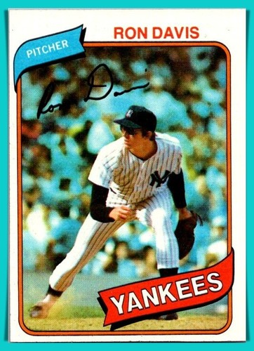 1980 Topps Baseball #179 Ron Davis Yankees | eBay