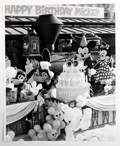 1989 Walt Disney World Mickey Mouse 60th Birthday Party VTG Press Photo ...