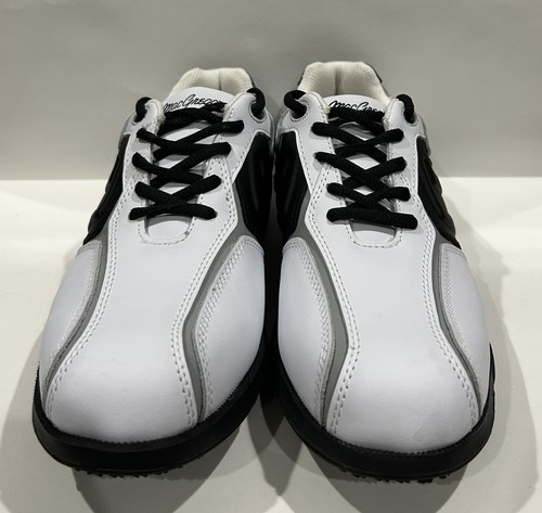 Macgregor Mens Feather Light Golf Shoes-Size 8-Black And White-Style No ...