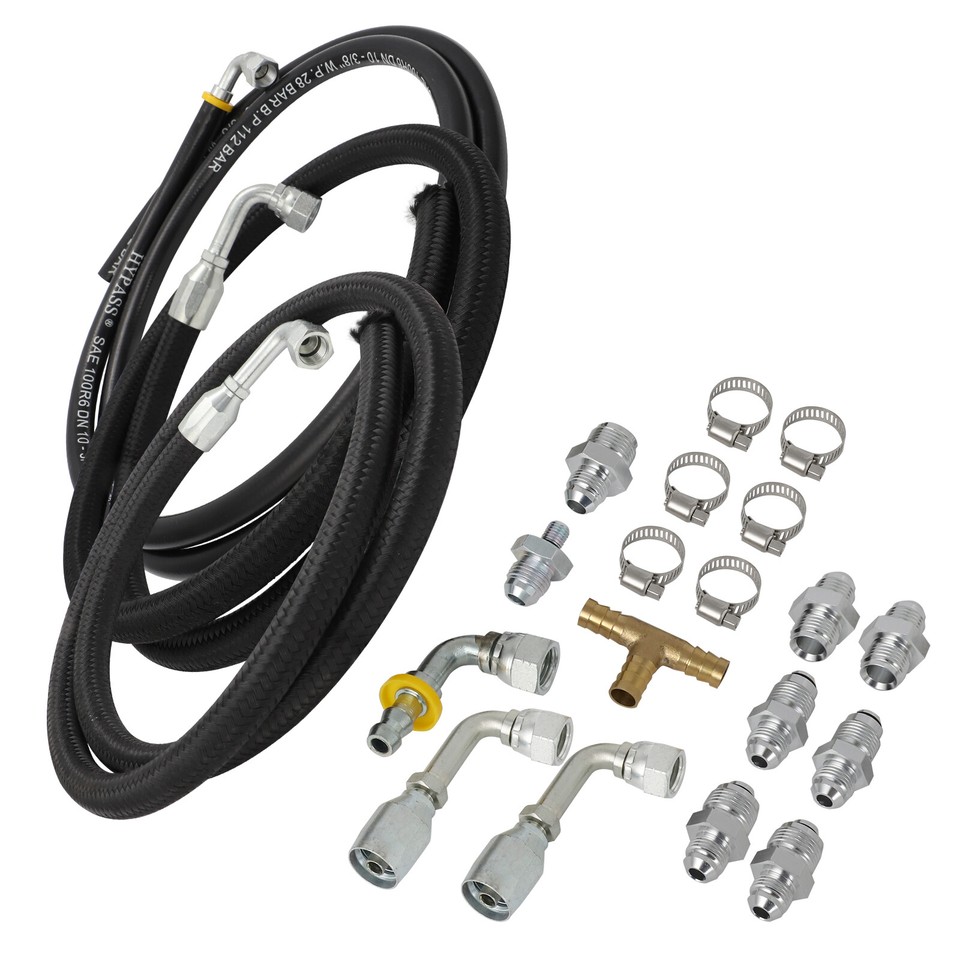 STEERING HOSE HOOKUP KIT W/ FITTINGS FOR Truck HYDRO BOOST POWER BRAKE ...