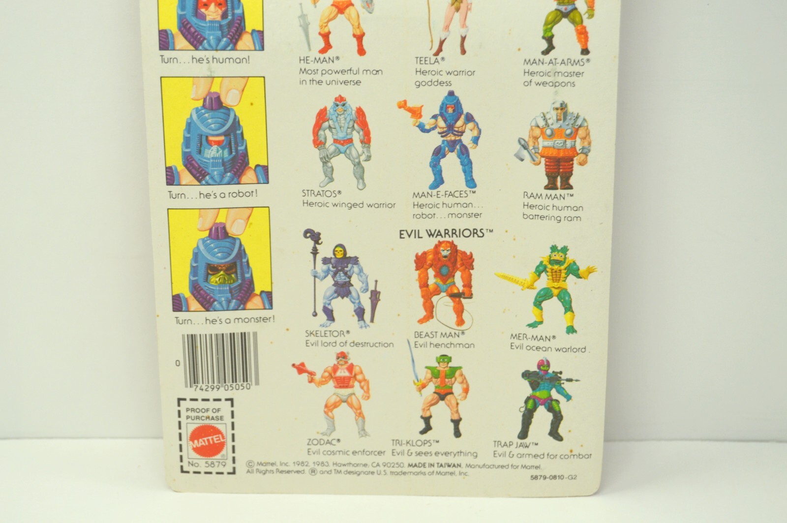 MOTU, Man-E-Faces, Masters of the Universe, MOC, carded, sealed figure ...