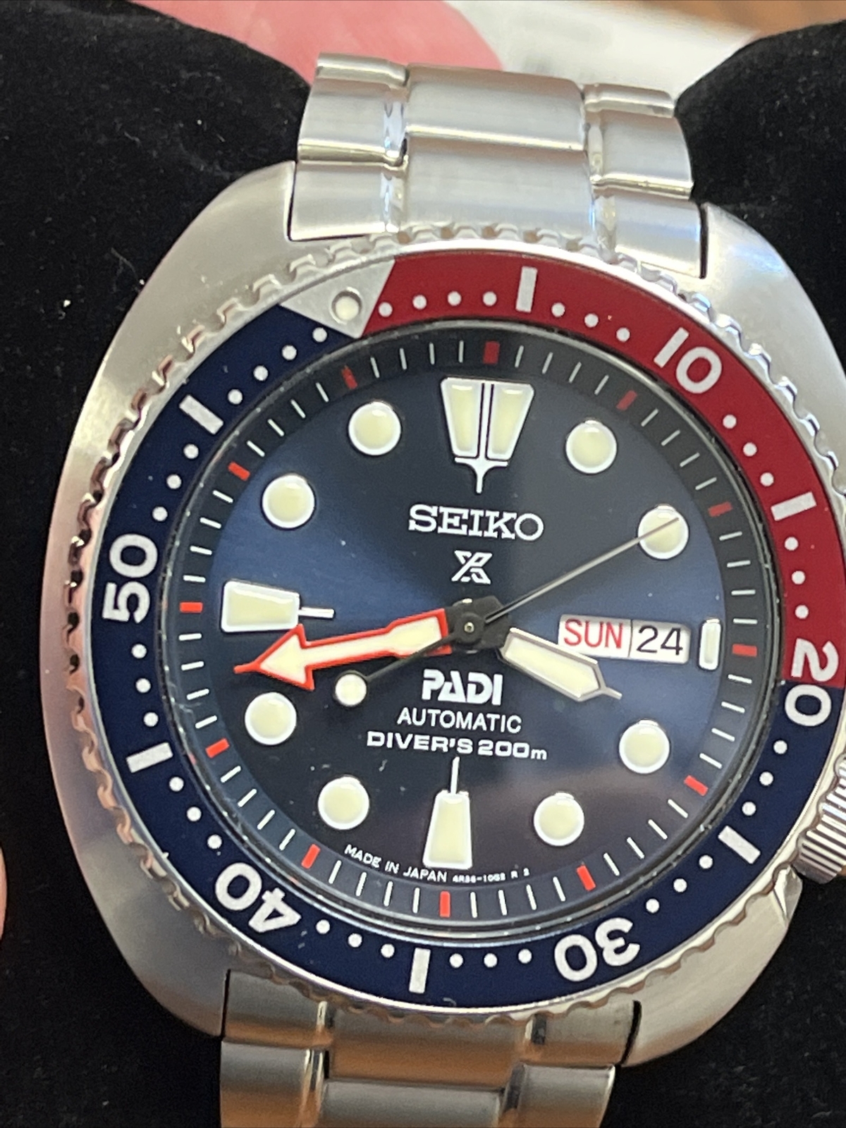 Seiko Men's Watch SRPE99 Automatic Prospex Padi Blue Dial Steel Special ...