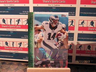 2015 Topps Field Access Autographes Vert #17 Riley Cooper Sn 13/50 | eBay