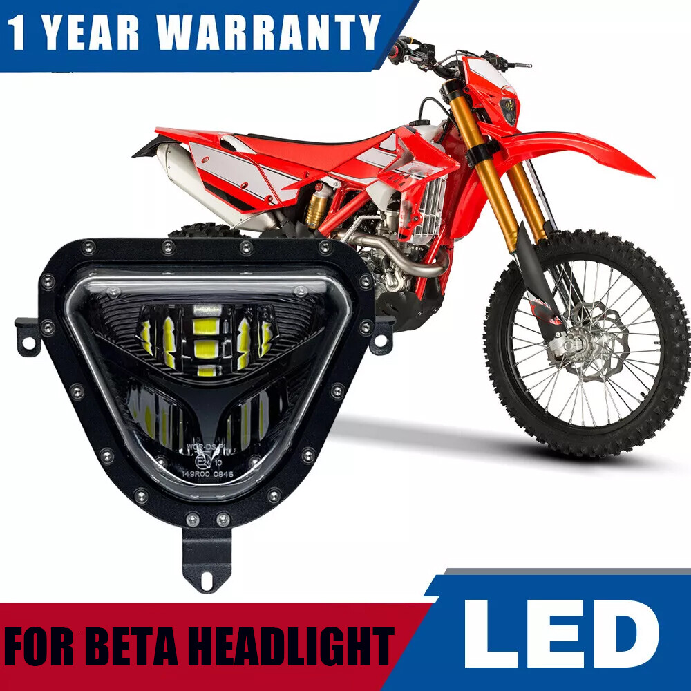 LED Headlight w/ Switch for BETA RR 125 200 250 300 350 400 450 Race ...