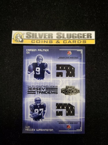 2003 Carson Palmer/ Kelley Washington Playoff Honors Dual Jersey ...