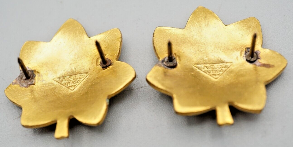 Pre-WWII Army Major Rank Shoulder Insignia Pins Set by A.E. Co. | eBay