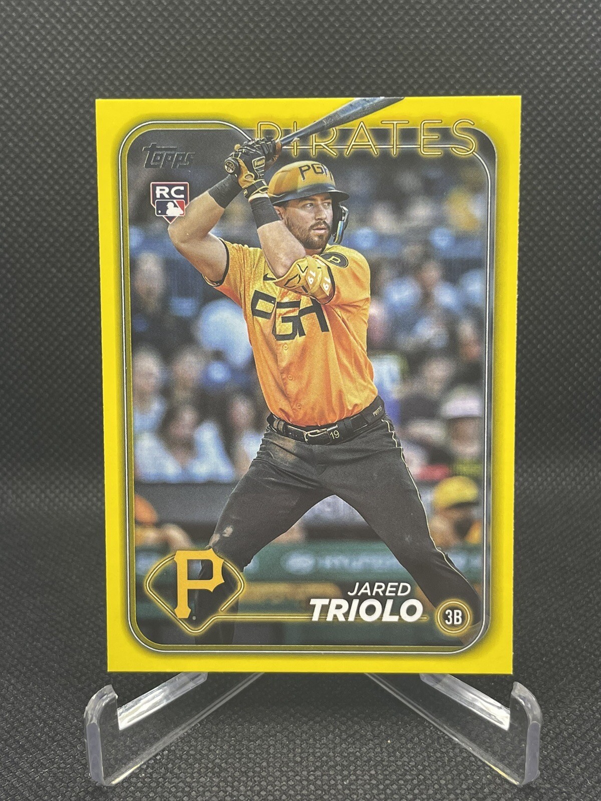 2024 Topps Series 1 Jared Triolo #281 Yellow Parallel -RC- COLOR MATCH ...