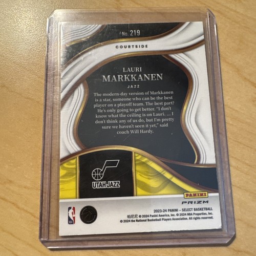 2023-24 Panini Select - CourtSide Tiger Stripes Prizm #219 Lauri ...