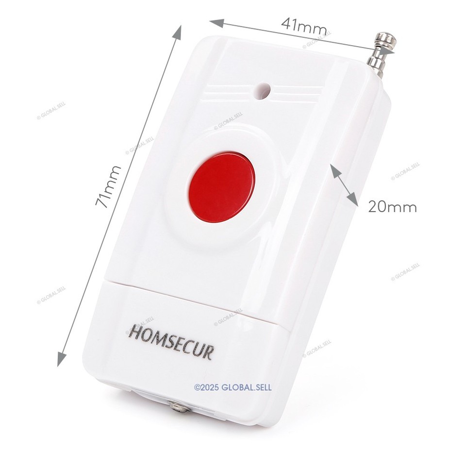 HOMSECUR APP Controlled Wireless WIFI 4G Home House Alarm System+Panic ...