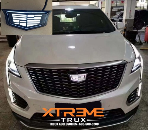 Fits 2016-2024 Cadillac XT4 XT5 XT6 Black LED Grille Emblem Illuminated ...