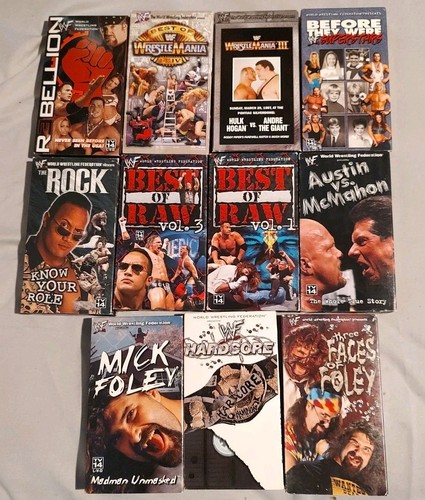 Lot Of 11 WWF WWE VHS Tapes! | eBay