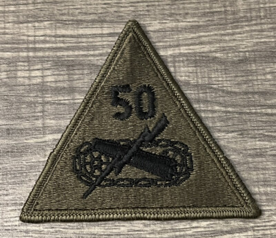 US 50th Armored Tank Division Army Patch Insignia Subdued Patch B50 | eBay