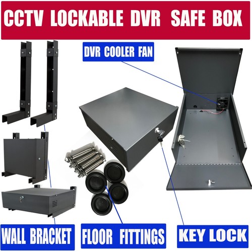 Metal Lockable DVR Housing Enclosure Security Case for Recorder Lock ...