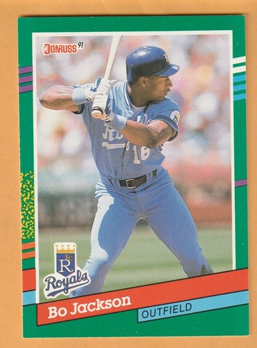 Bo Jackson Kansas City Royals 1991 Donruss #632 Auburn Tigers 13E | eBay