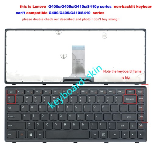 New For Lenovo G400s G405s G410s Series Laptop US Keyboard---unfit G400 ...