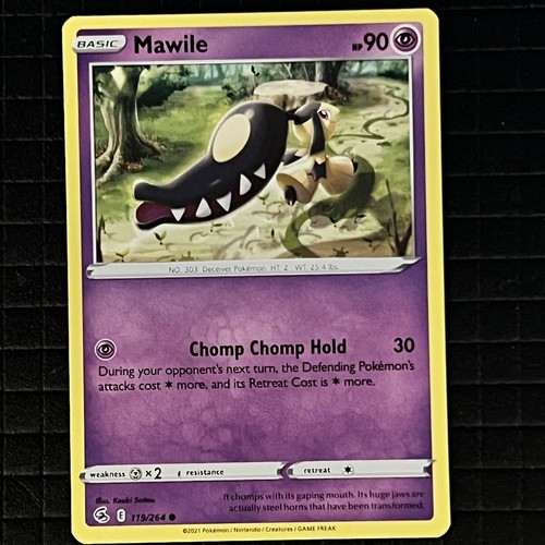 Mawile #119/264 SWSH Fusion Strike Pokemon Common Card | eBay
