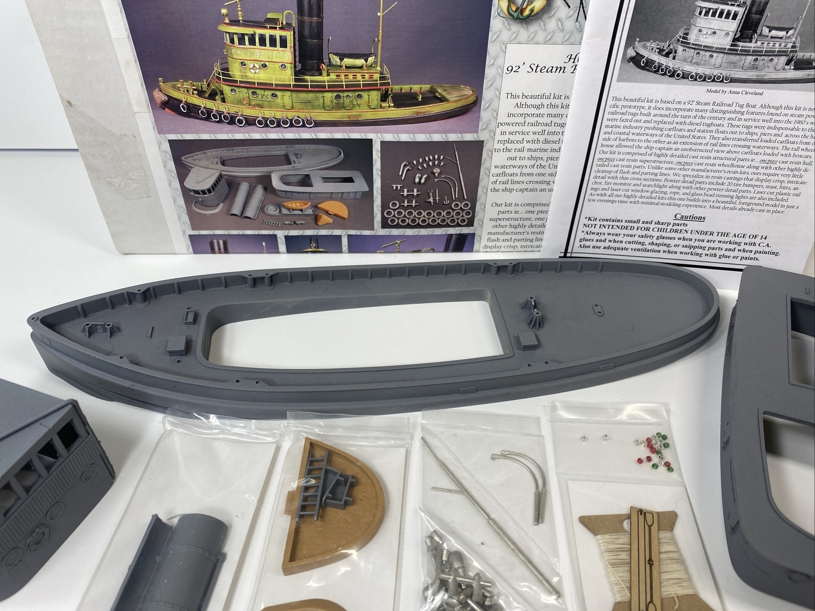 Frenchman River Model Works Kit #212 92’ Steam Rail Road Tug Unused ...