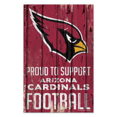 NFL Arizona Cardinals Proud Support Wood Sign Holzschild Holz Deko ...