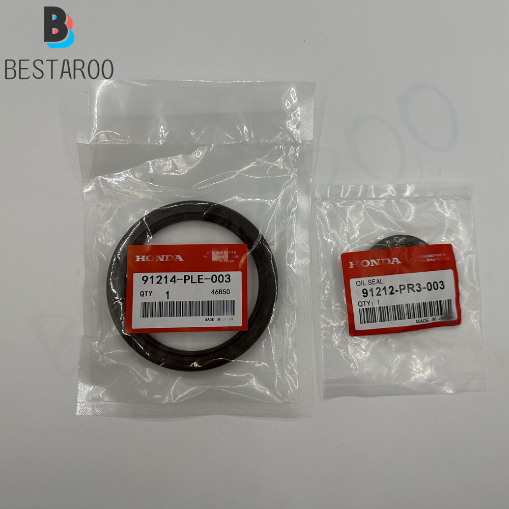 2X Front & Rear Main Crankshaft Seal for Honda Acura 91212-PR3-003/ ...