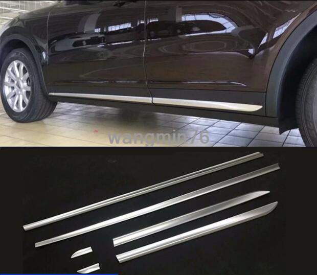 Stainless Body Side Door Molding Cover Trim 6pcs For Porsche Cayenne ...