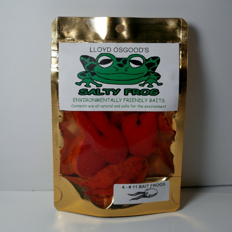 Uncle Josh # 11 type SALTY FROG Pork Rind Bait Frogs are Made in the ...