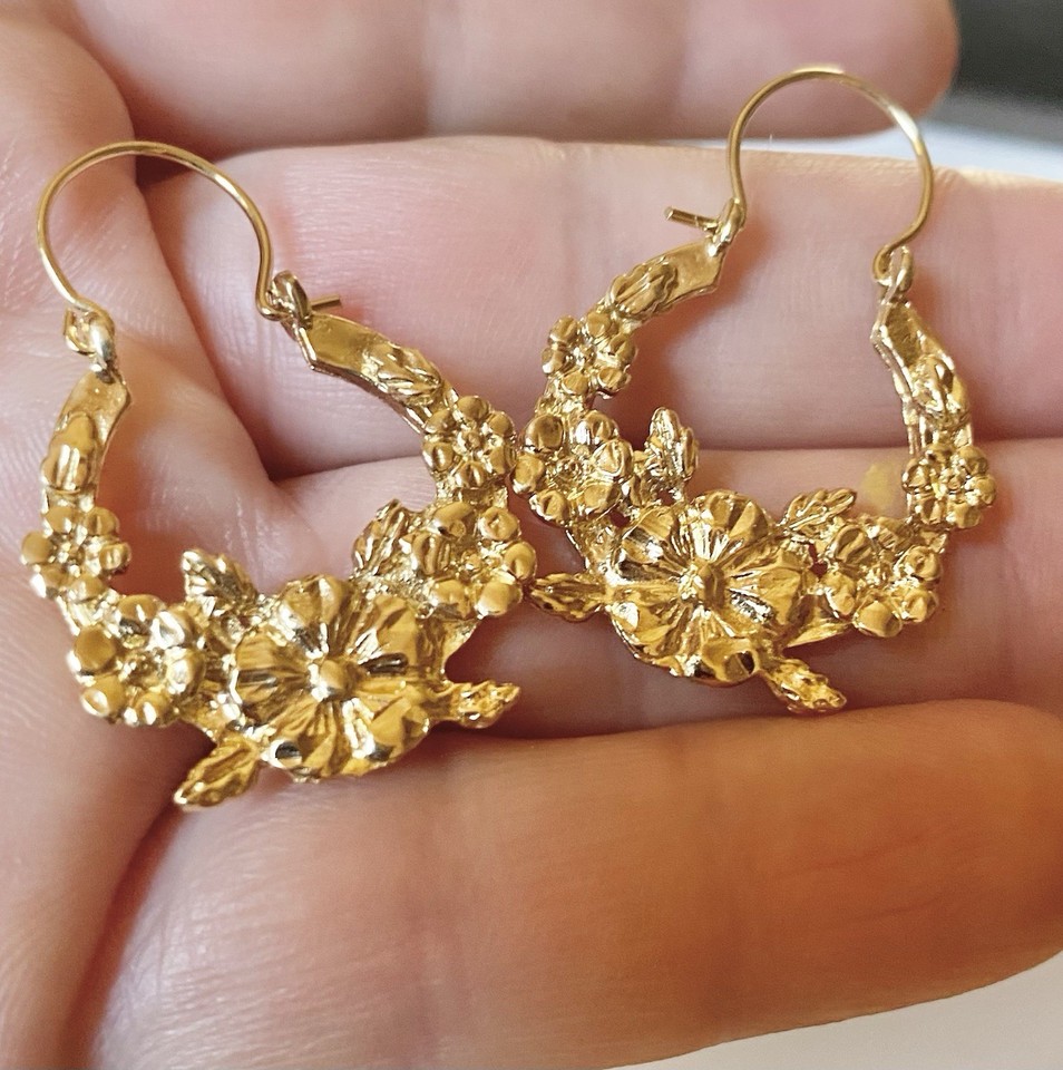 Filigree Earrings, Arracada Filigrana | eBay