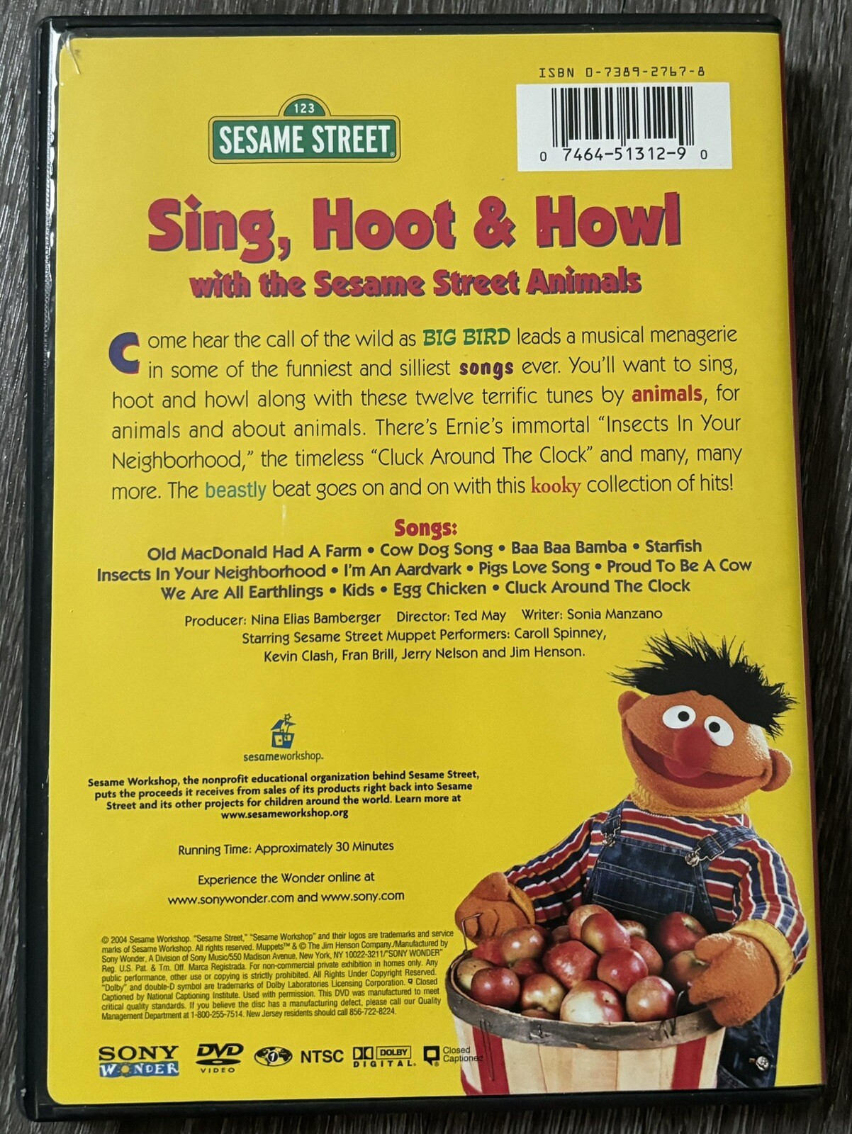 Sesame Street Sing, Hoot, and Howl DVD Kids | Grelly USA