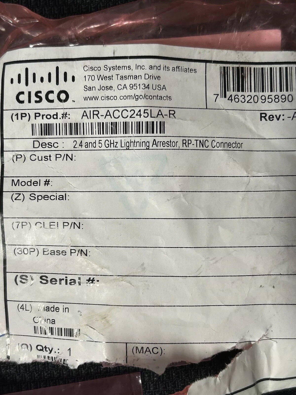 NUEVO Protector contra sobretensiones antirayos Cisco Aironet AIR ...