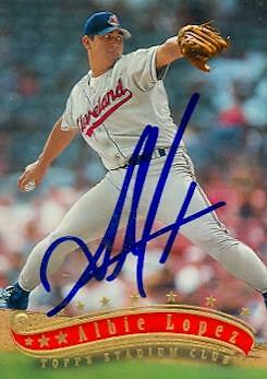 Albie Lopez autographed Baseball Card (Cleveland Indians) 1997 TSC #260 ...