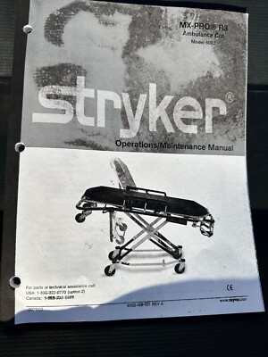 Stryker MX-PRO R3 Rugged Ambulance Cot Stretcher (6082) | eBay