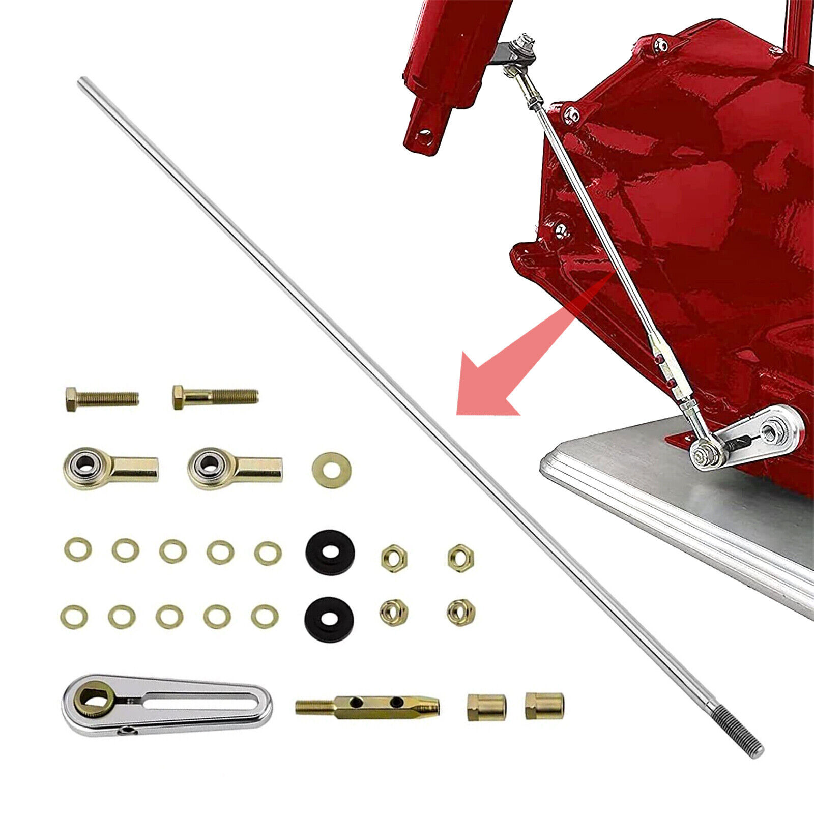 21" Transmission Column Shift Linkage Kit For GM TH-200 200-4R TH-350 ...