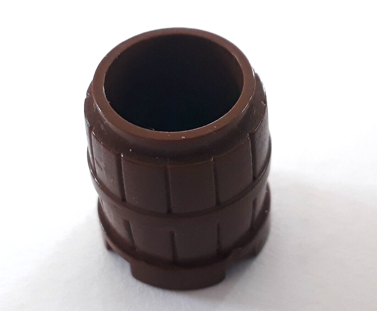 LEGO Minifigure Brown Container Barrel 2x2x2 Set 6079 6280 6761 6244 ...
