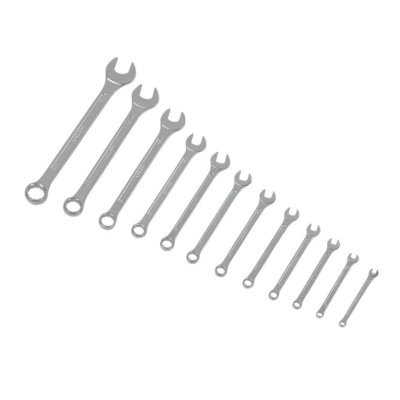 12pc Combination Spanner Set in Storage Wallet Spanners Metric 6-22mm ...